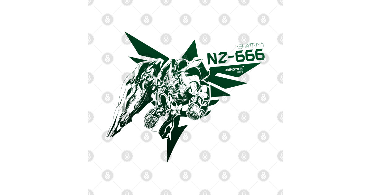 kshatriya gundam - Gundam - Sticker | TeePublic