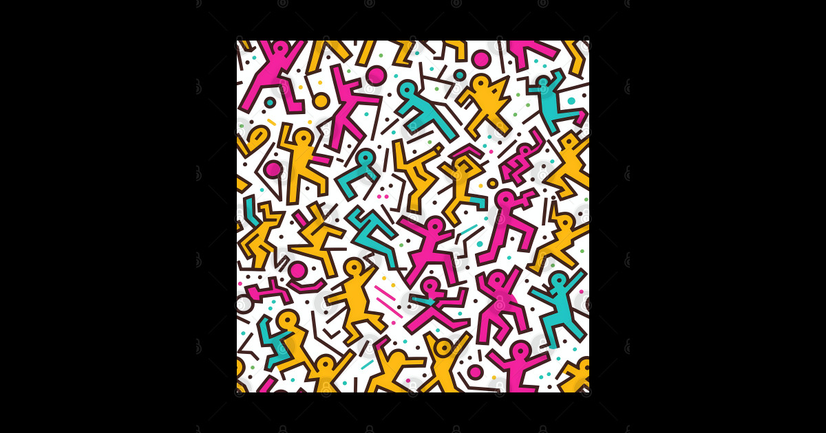 People in Panic - Graffiti Abstract Art - Graffiti - Sticker | TeePublic