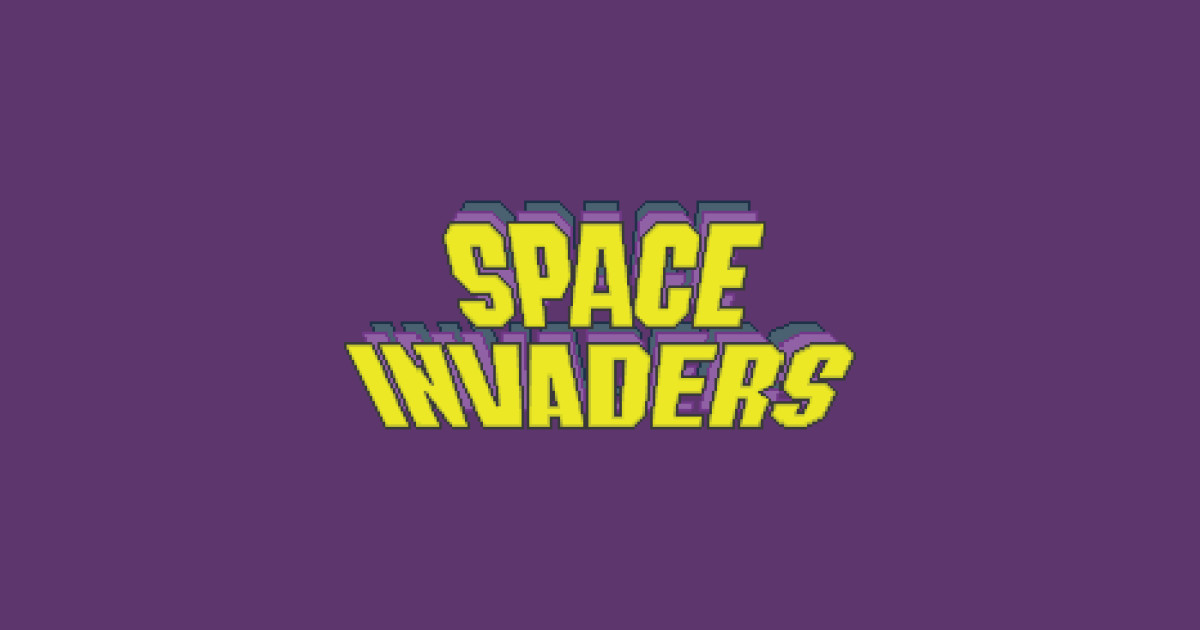 Space Invaders Logo - Space Invaders - T-Shirt | TeePublic