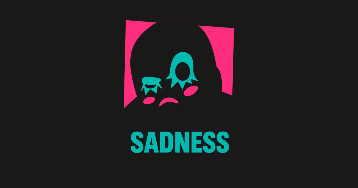 Sadness Icon – Neon Dramatic Mask Tribute - Emotional Art - T-Shirt ...