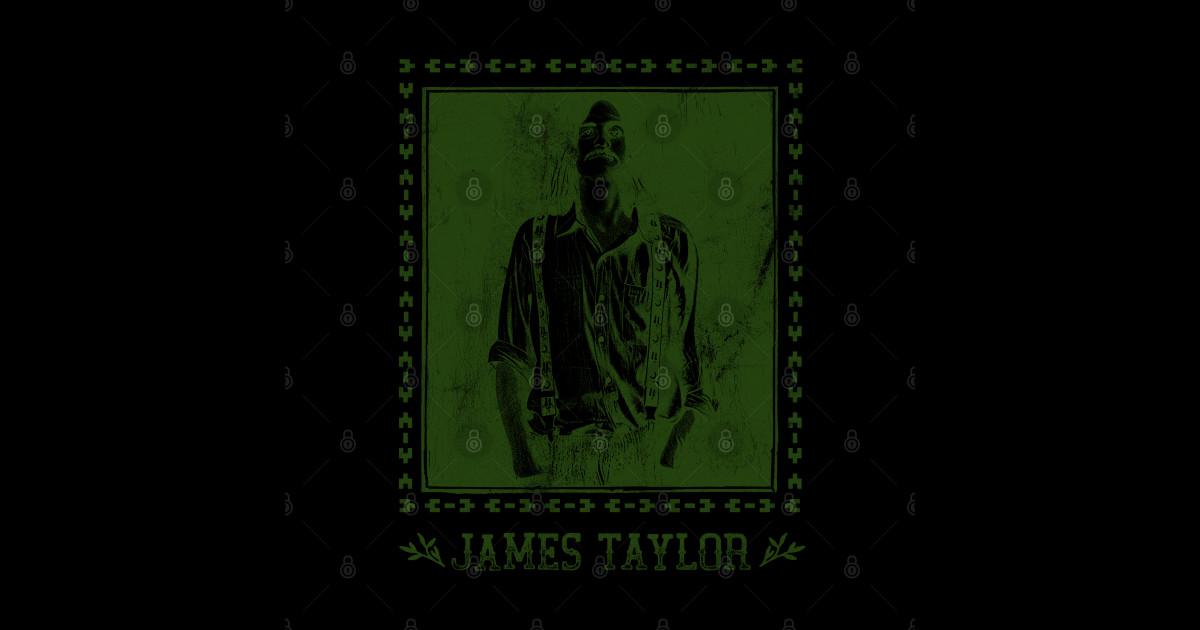 James Taylor / Retro 70s Style Fan Art Design - James Taylor - Sticker ...