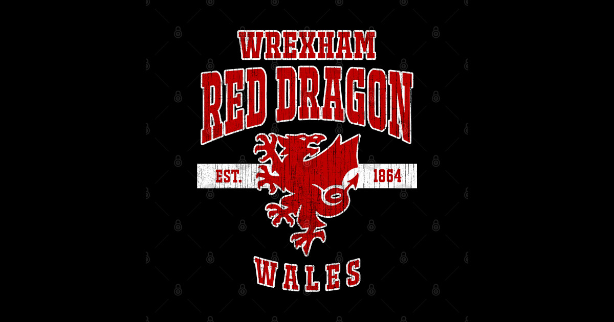 Red Dragon Vintage - WIP University - Wrexham - Sticker | TeePublic