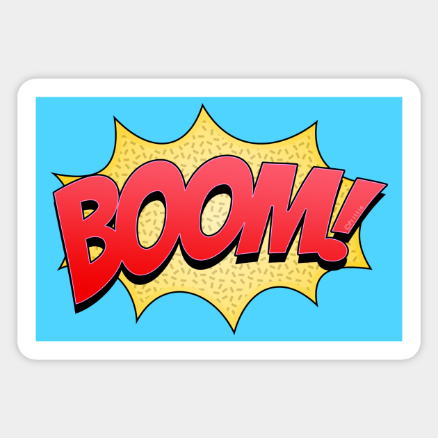 Boom Comic Book Emoji - Emoji - Sticker | TeePublic