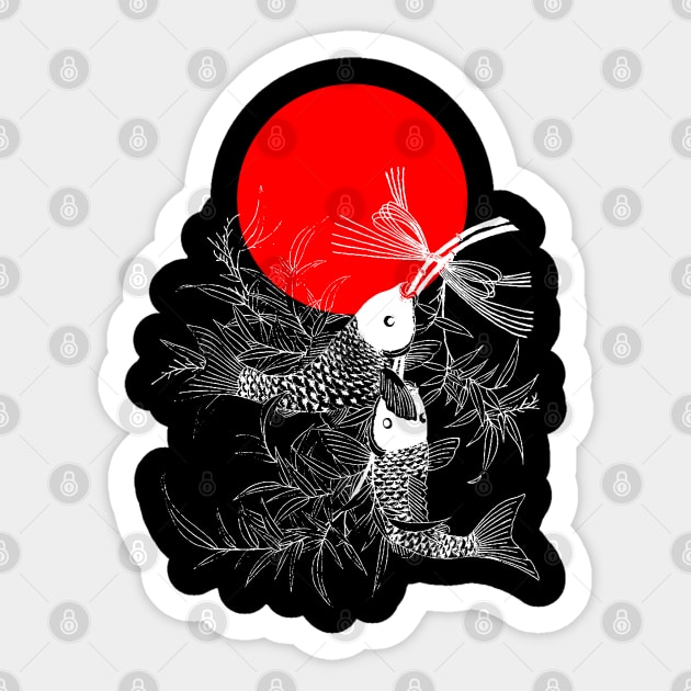 Japanese Koi Fish - Koi - Sticker | TeePublic