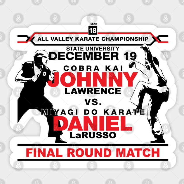 All Valley Karate Championship - Karate Kid - Sticker | TeePublic