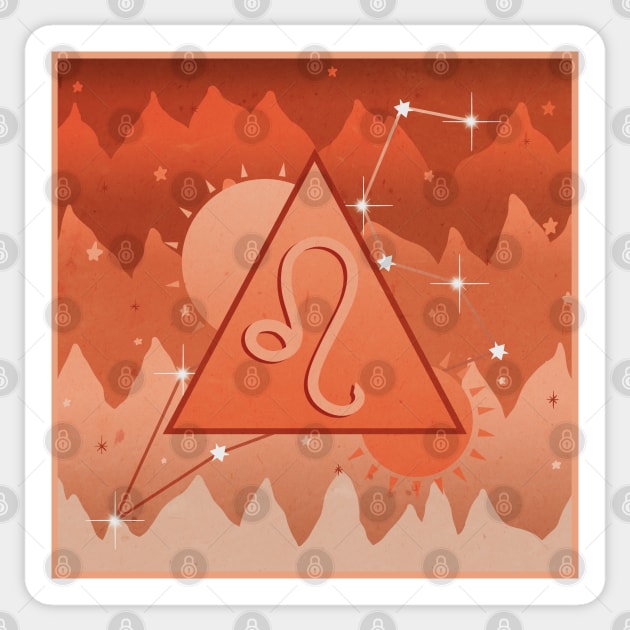 Leo Zodiac Sign - Leo Zodiac Sign - Sticker | TeePublic