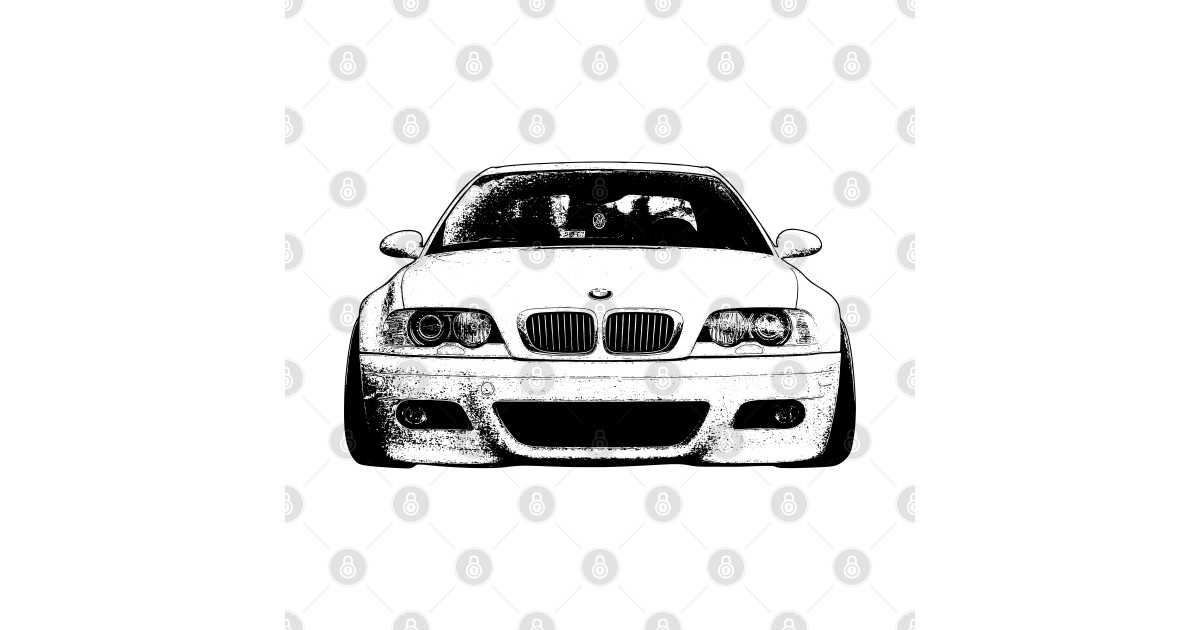 BMW E46 Sketch Art - Bmw E46 - T-Shirt | TeePublic
