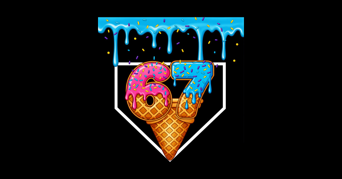 67 Ice Cream Drip Meme Six Seven Gen Alpha Slang - 67 Slang Meme ...