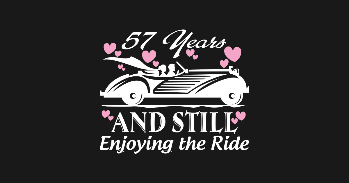 Anniversary Gift 57 years Wedding Marriage - Anniversary - Sticker ...