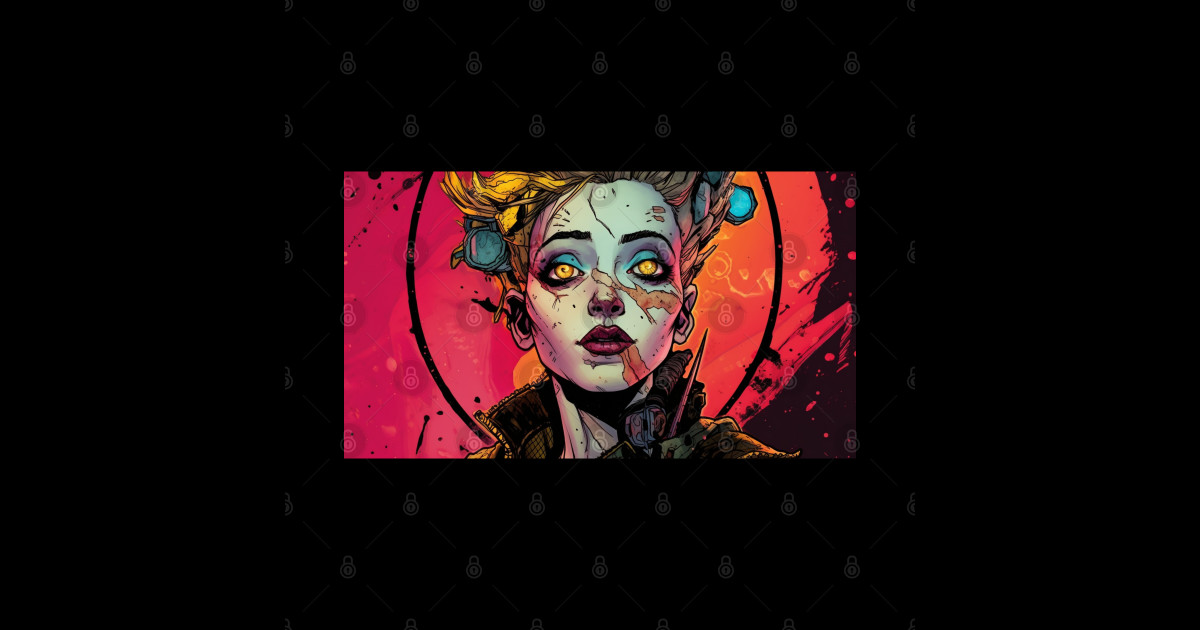 Post Apocalyptic Psycho Girl - Apocalypse - Sticker | TeePublic
