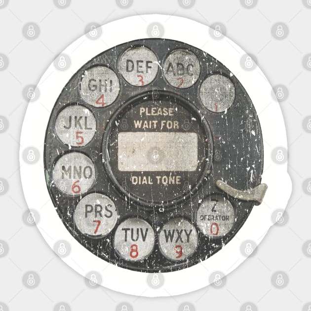 Rotary Dial Vintage - Vintage Telephone - Sticker | TeePublic