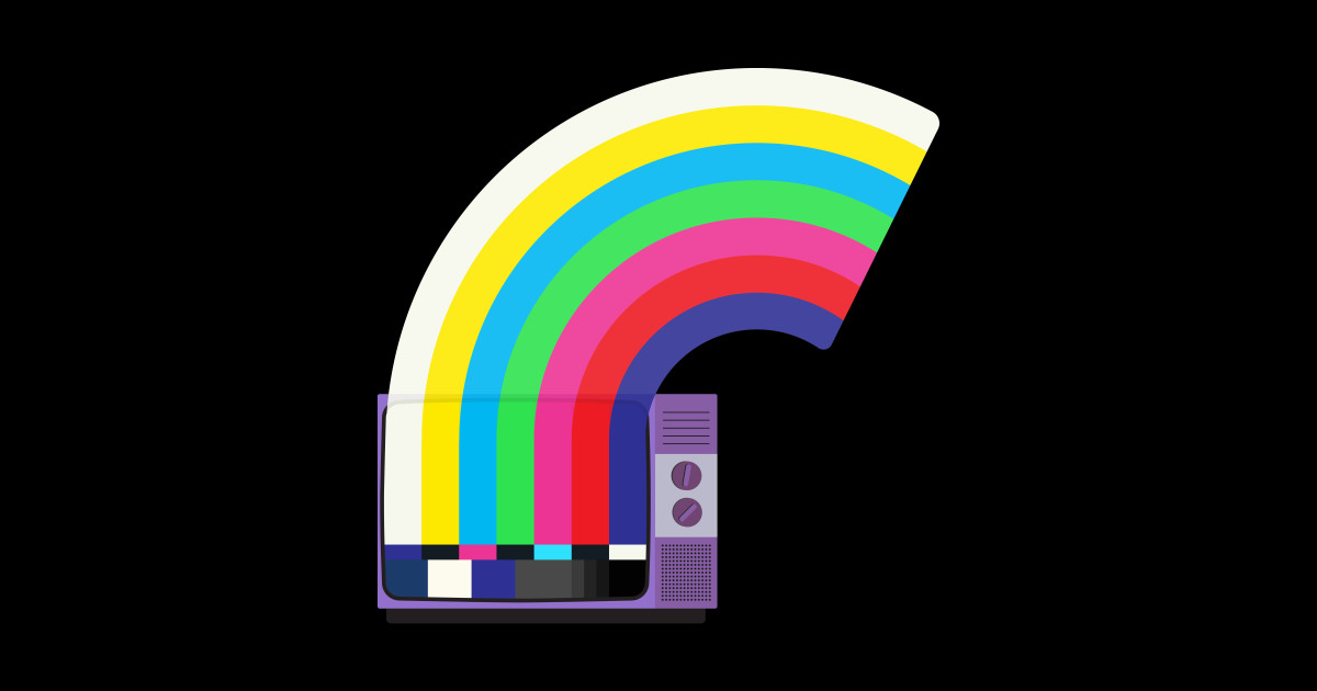 Weather Channel - Rainbow - Rainbow Tv - Sticker | TeePublic