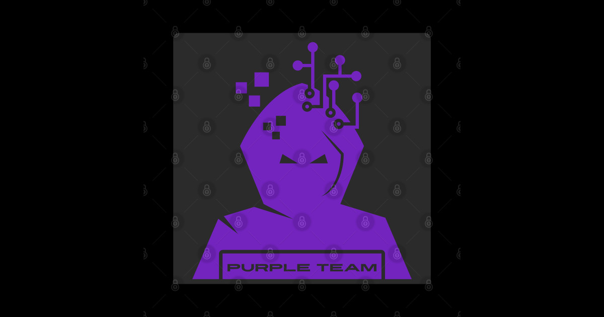 Cyber Security Ctf Gamification Purple Team Badge Cybersecurity Purple Team Tapestry Teepublic