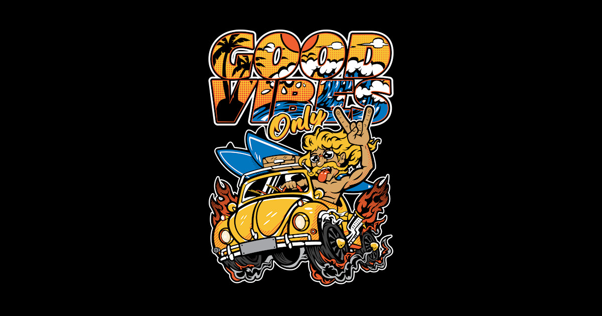 Good Vibes Summer - Summer Vibe - Posters and Art Prints | TeePublic