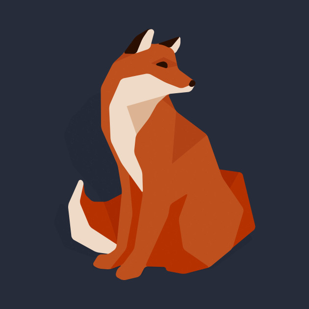 POLYGONAL FOX , GEOMETRIC FOX beautiful colorful abstract - Fox ...