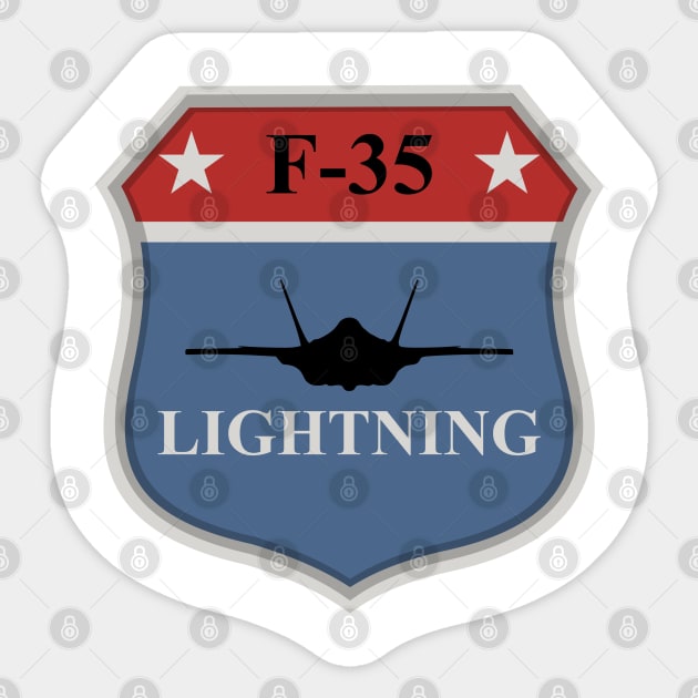 F-35 Lightning - F35 Lightning Patch - Sticker | TeePublic