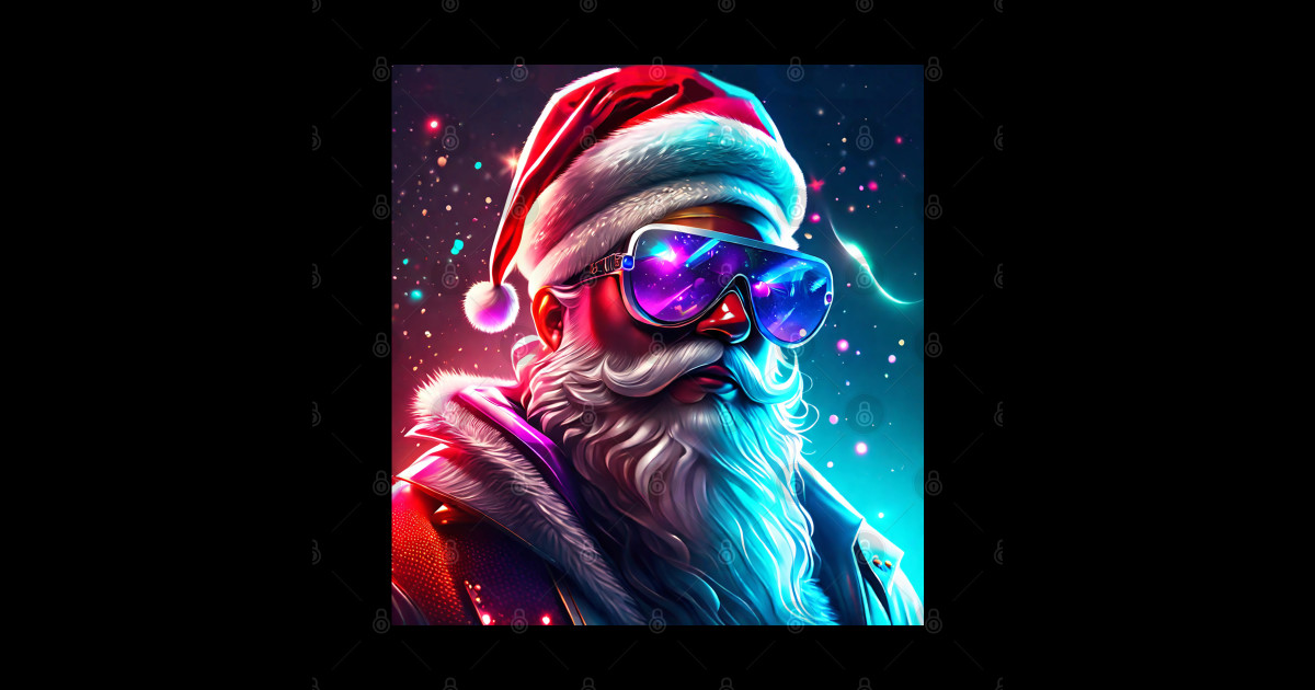 80s Santa - Santa - Posters and Art Prints | TeePublic