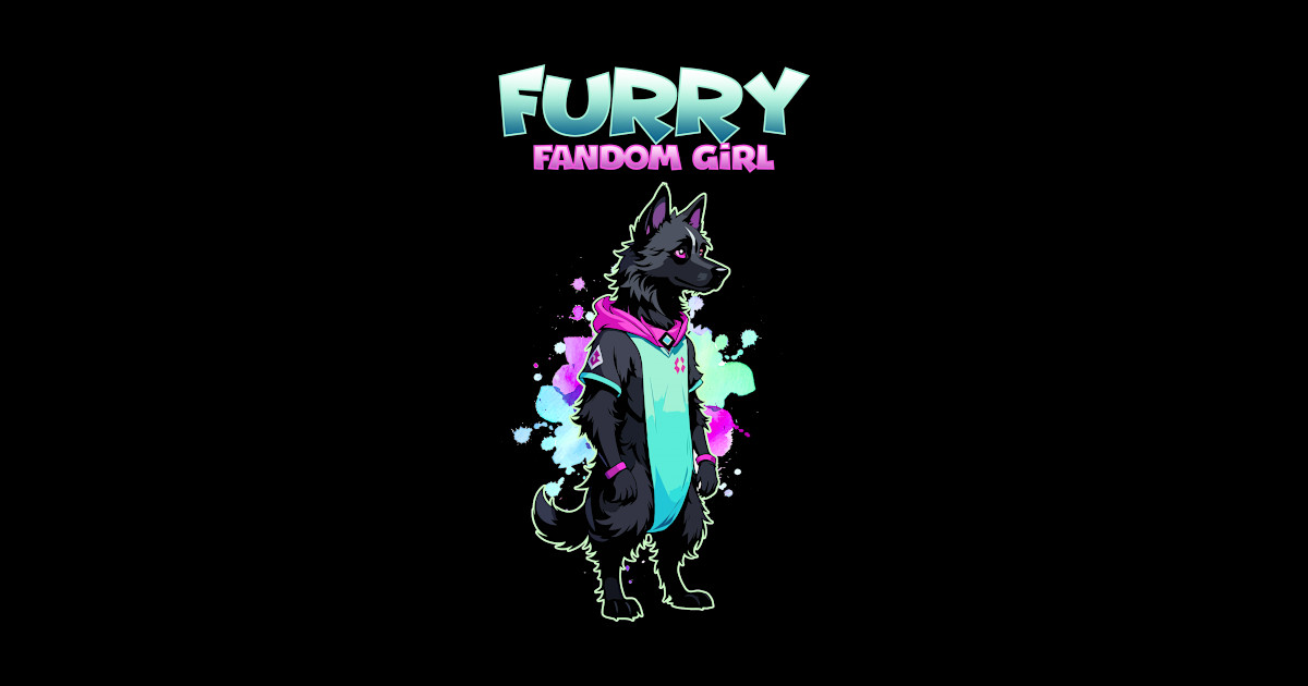 Furry Fandom Girl I Cute Furries Fandom Cosplay - Furry - Sticker ...