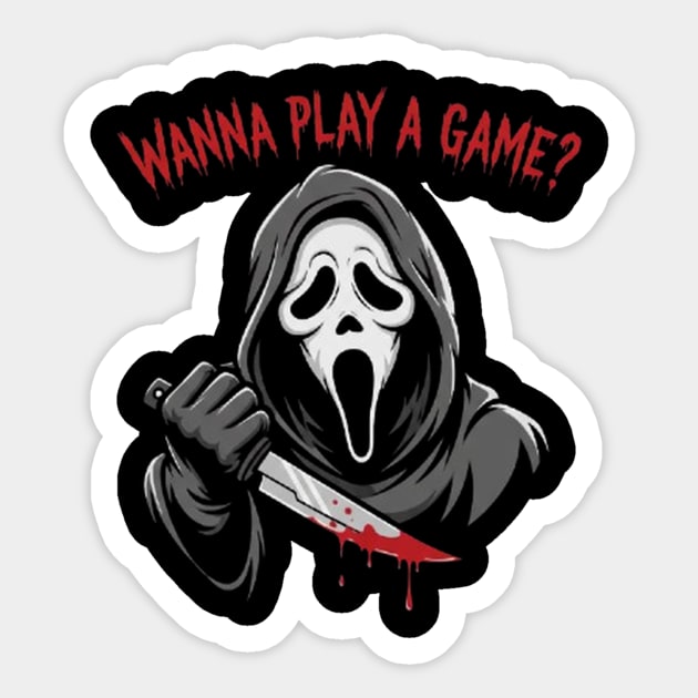 Ghostface's Invitation - Horror - Sticker | TeePublic