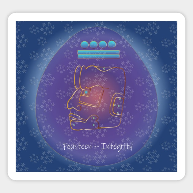 14 Fourteen--Integrity - 14 - Sticker | TeePublic