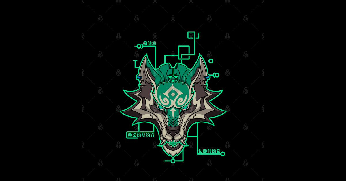 CyberWolf Hero - Wolf - Posters and Art Prints | TeePublic
