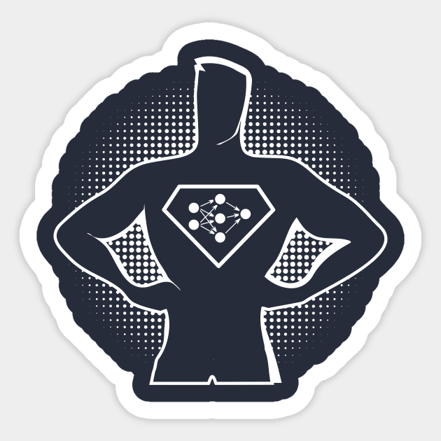 Neural Network Trainer Man - Machine Learning - Sticker | TeePublic