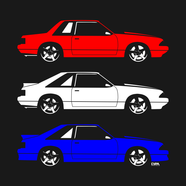 Fox Body Ford Mustang - Mustang - T-Shirt | TeePublic