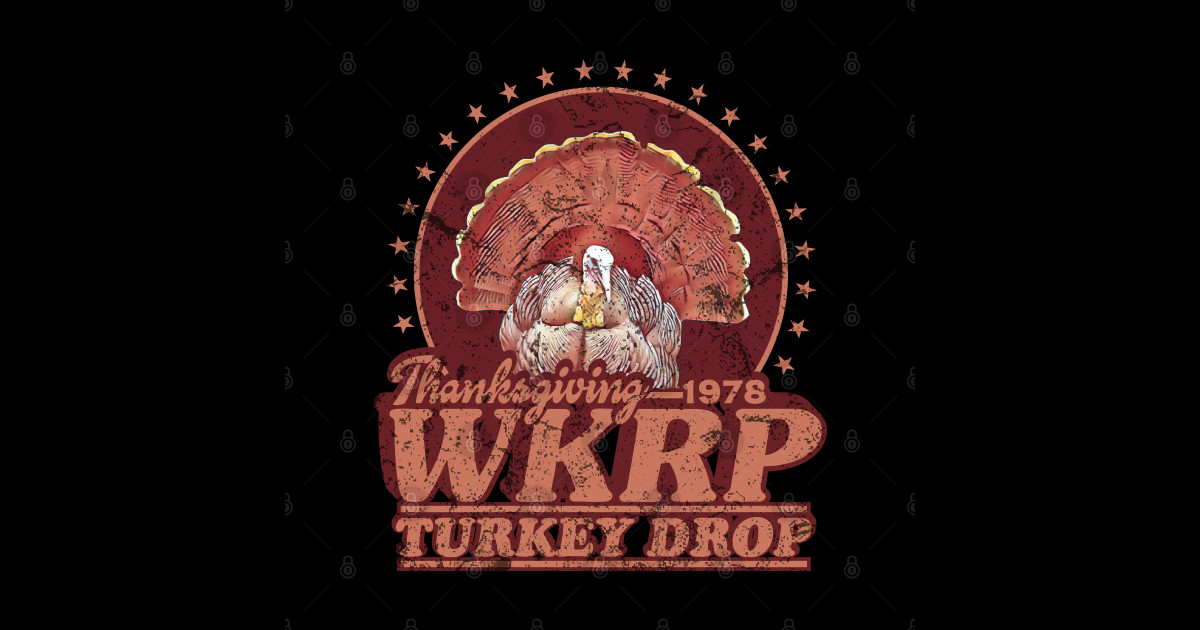 WKRP Turkey Drop Retro Style Thanksgiving - Wkrp Thanksgiving Turkey ...