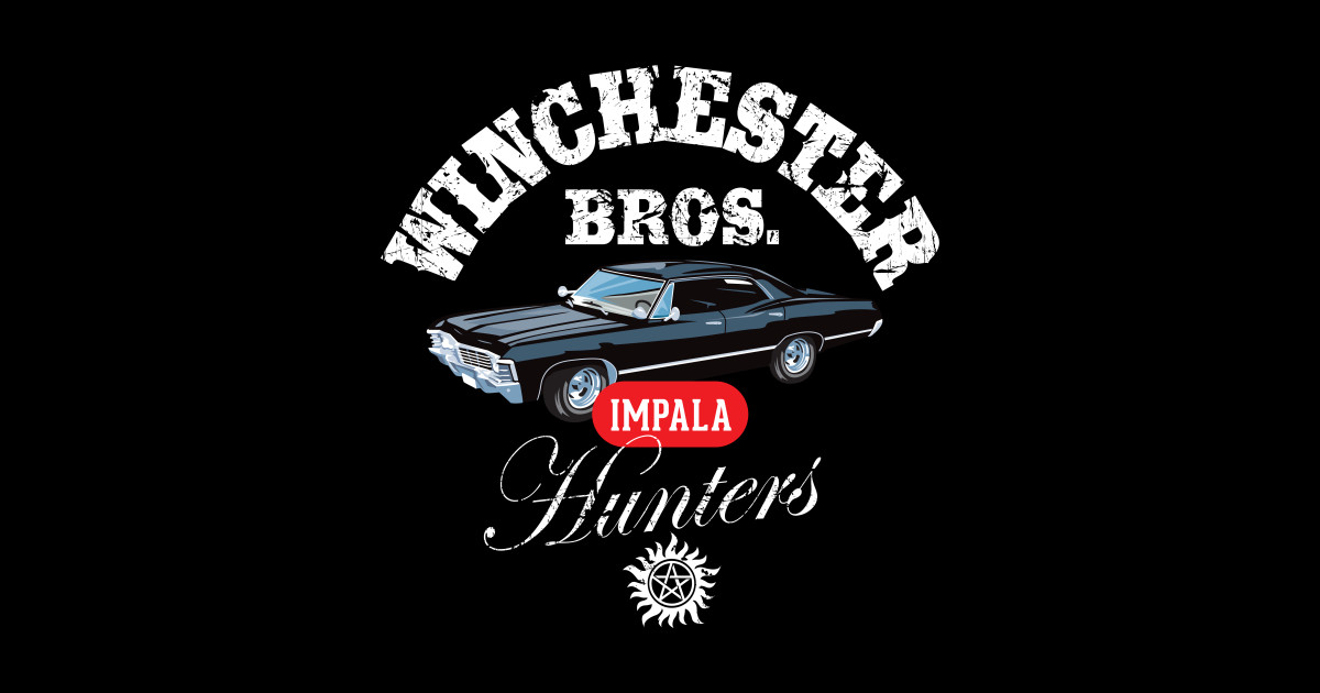 Supernatural Winchester Impala - Supernatural - Sticker | TeePublic