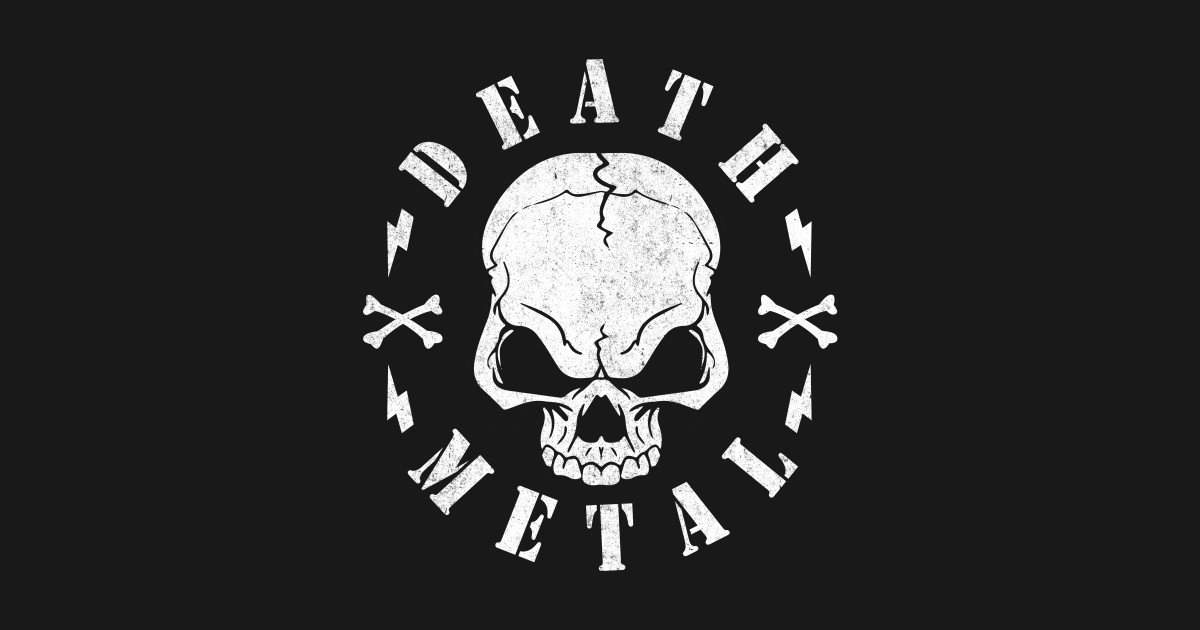DEATH METAL - SKULL - Death Metal - T-Shirt | TeePublic