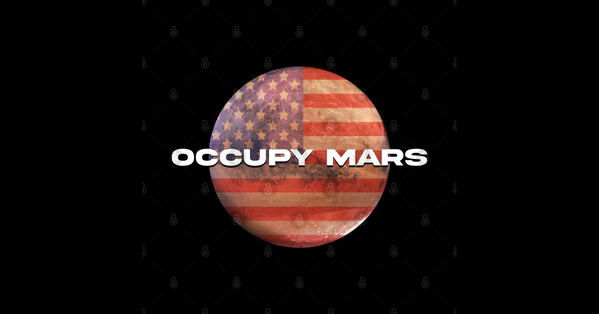 Occupy Mars American Flag - Occupy Mars Space - Phone Case | TeePublic