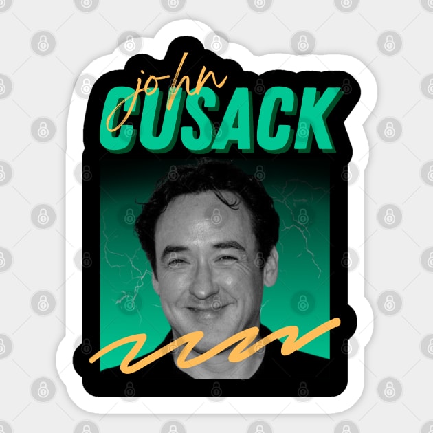 john cusack ^^^ 80s retro style - John Cusack - Sticker | TeePublic
