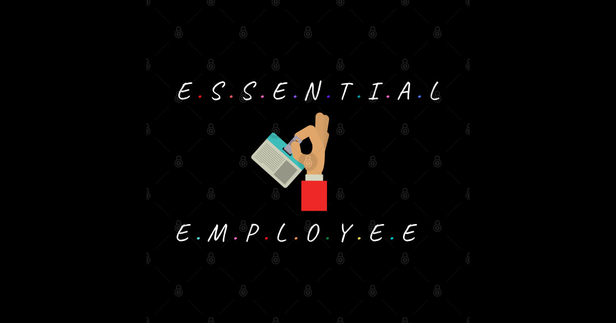 essential employee - Essential Employee - Sticker | TeePublic