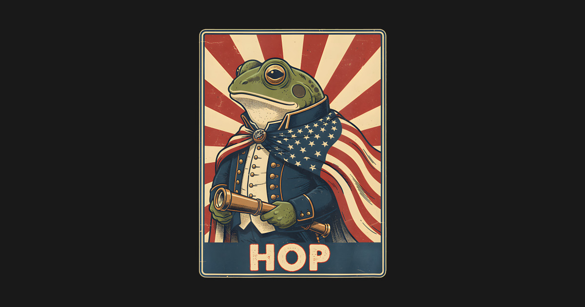 Portland Frog Hop America American - Portland Frog Hop - T-Shirt ...