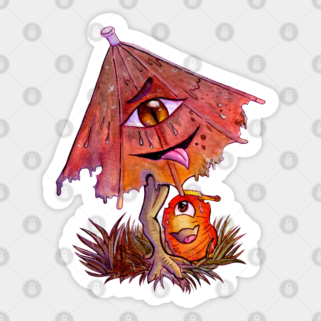 Kasa-obake and chochin-obake in the rain - Cute Yokai Umbrella And ...