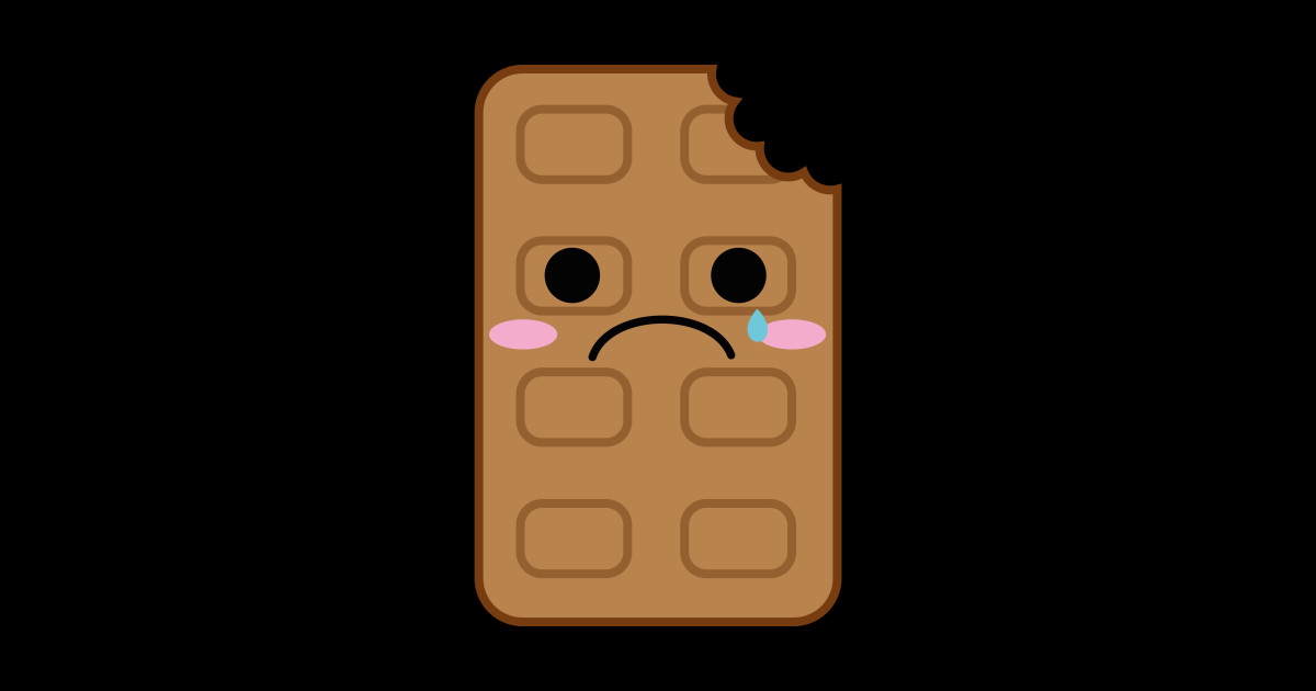 Sad Chocolate - Chocolate - Sticker | TeePublic