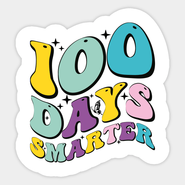 Groovy 100 Days Smarter Funny 100th Day Of School - 100 Days Smarter ...