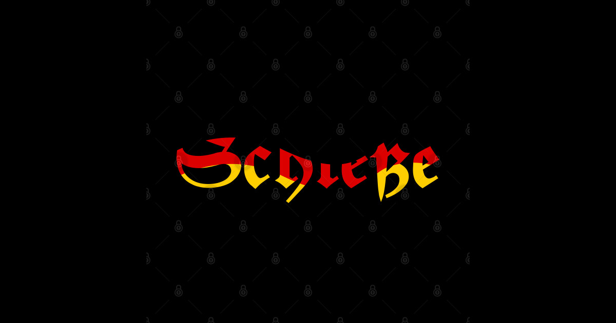 Scheisse (Scheiße) (shit) in red yellow black german themed flag ...