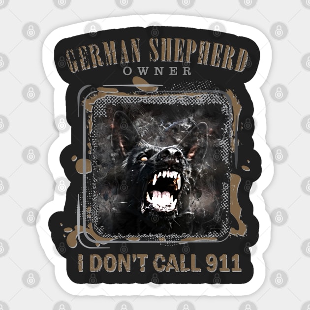 German Shepherd Dog - GSD - German Shepherd - Sticker | TeePublic