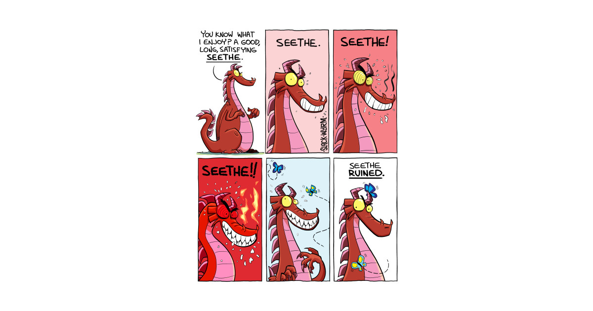 Slack Wyrm #256 - The Butterfly Effect - Dragon - T-Shirt | TeePublic