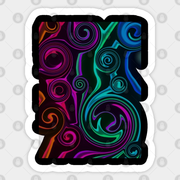 Random LIQUIFY Pattern - Pattern - Sticker | TeePublic