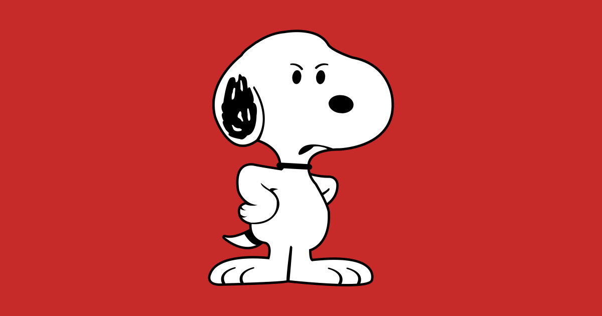 Angry Snoopy - Snoopy - Posters and Art Prints | TeePublic