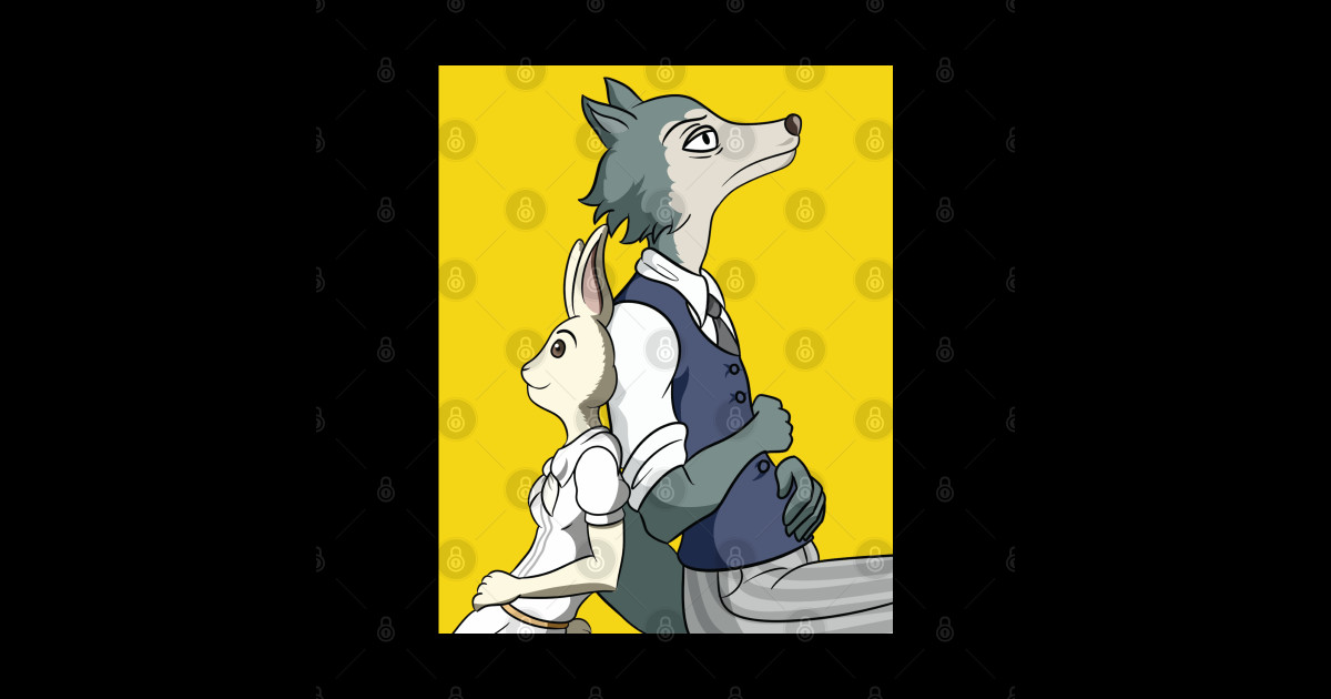 Beastars Legoshi X Haru Furry Sticker Teepublic