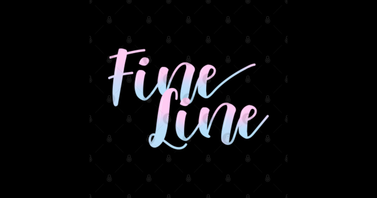 Fine Line illustrative piece - Fine Line - Sticker | TeePublic