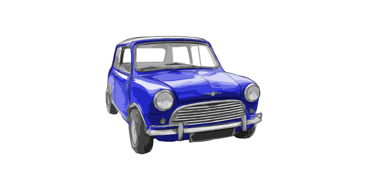 Classic Mini Blue - Classic - T-Shirt | TeePublic
