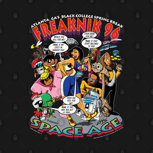 Freaknik 1996 Space Age - Epps Art - T-Shirt | TeePublic