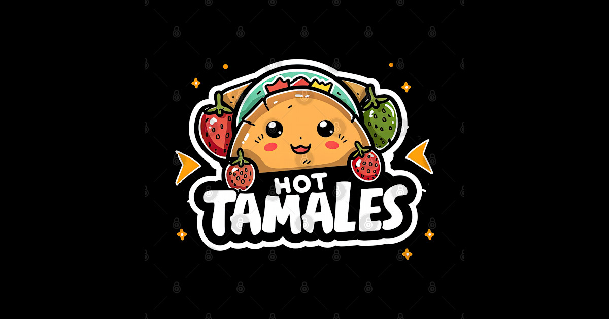 Mexican food lover hot tamales - Tamales - Sticker | TeePublic