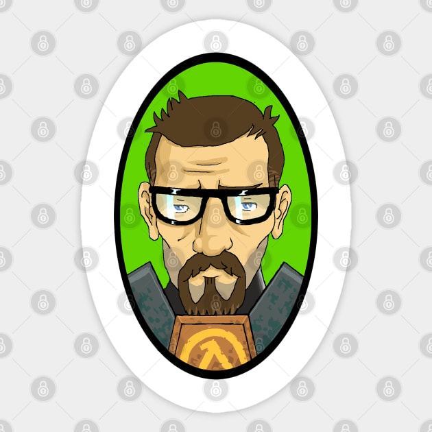 Half Life Gordon Freeman - Half Life 2 - Sticker | TeePublic