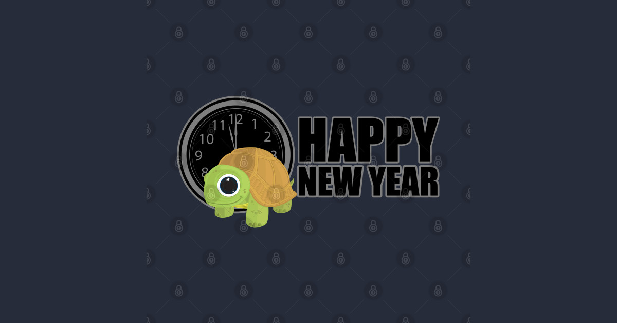 Happy New Year - Turtle - Turtle - T-Shirt | TeePublic