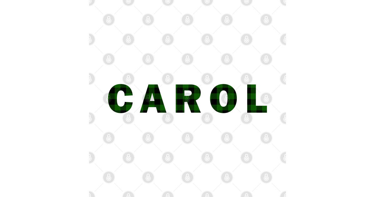 Carol (Green Plaid) - Carol - T-Shirt | TeePublic